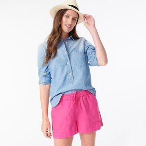 J. Crew | Shorts | Seaside Short In Linen Blend | Poshmark